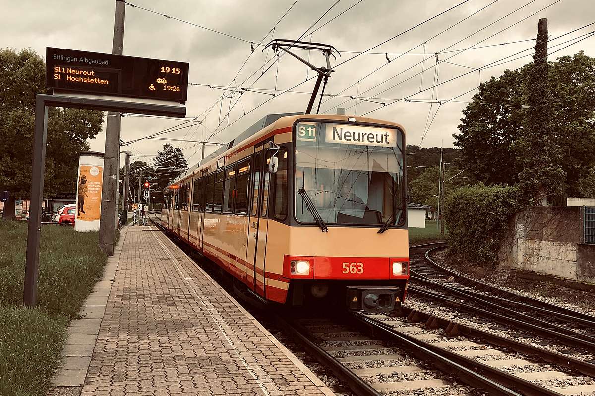 VBK - Verkehrsbetriebe Karlsruhe - Linienverlaufsplan